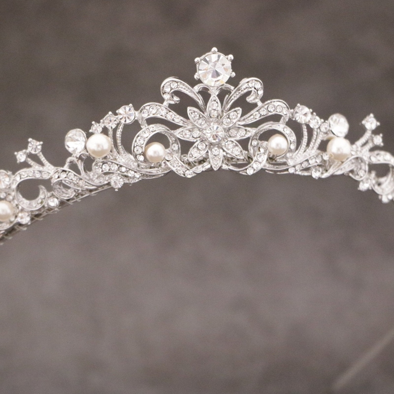 Silver Tiara - Etsy