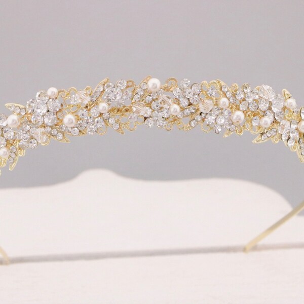 Gold Wedding Tiara - Etsy