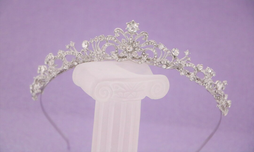 Rhinestone Tiara Headpiece Wedding Hair Tiara Simple Bridal Tiara ...
