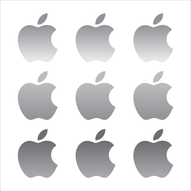 Apple Logo Stickers - Etsy