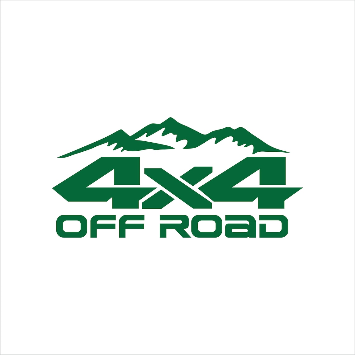 Mountain 4x4 off Road Vinyl Decal Sticker - Etsy