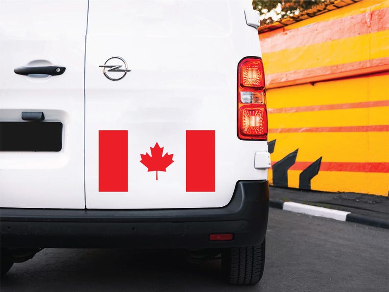 Canada Flag Vinyl Decal - Set of 2 | Car & Truck Sticker | Canadian ...