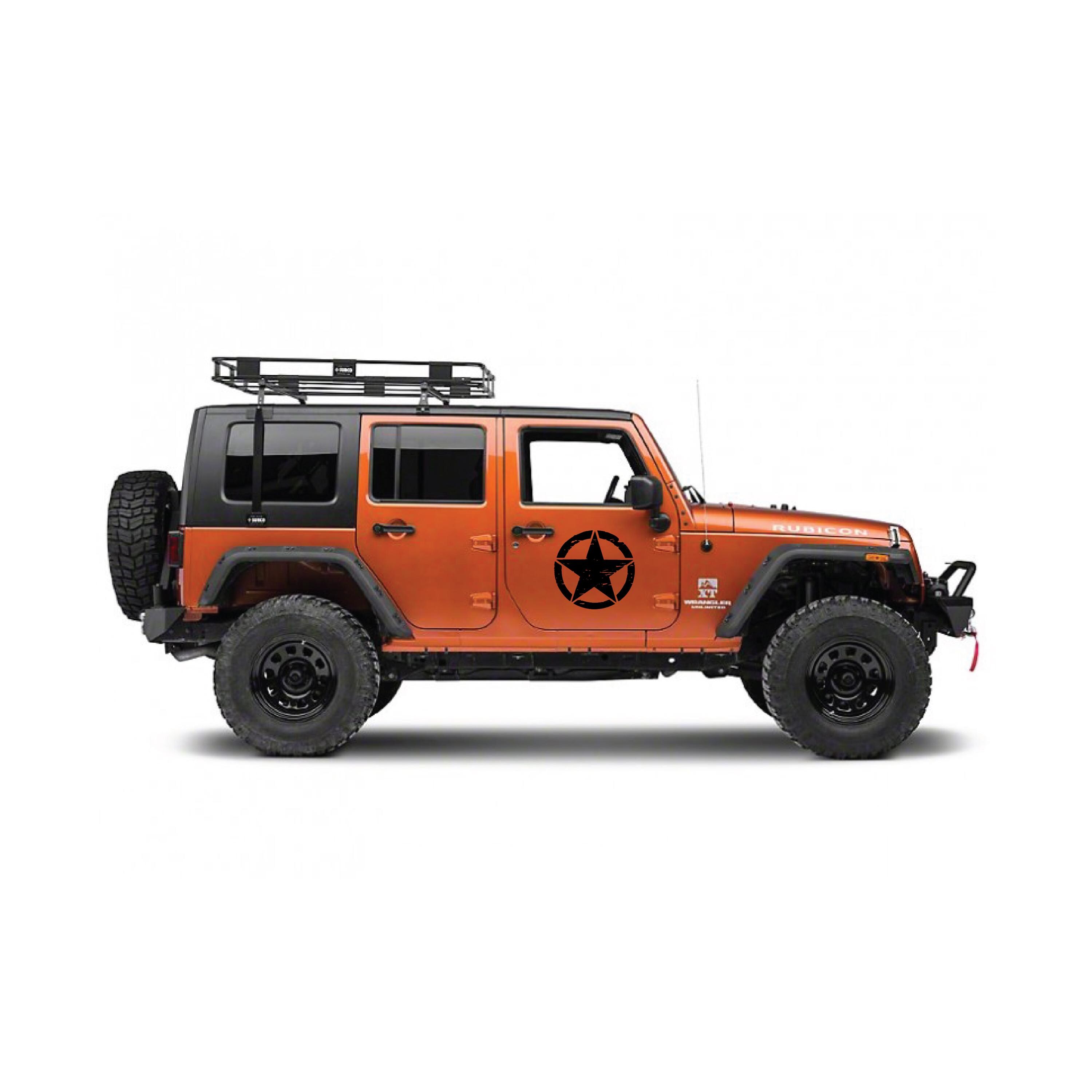 Military Star Decal - Army Star Sticker for Jeep - Military Jeep Star ...