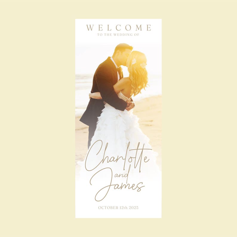 Custom Wedding Retractable Banner Stand Included Full-color Print ...
