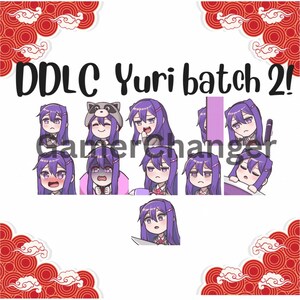 Doki Doki Literature Club Yuri Animated Emotes Batch 2 | Live Streaming ...