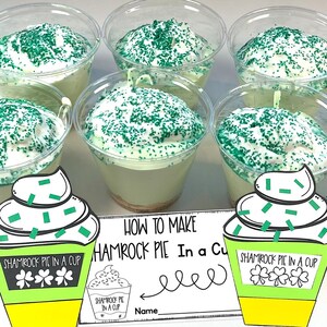 St. Patrick's Day Shamrock Pie Snack Activity Recipe, Writing, Craft ...