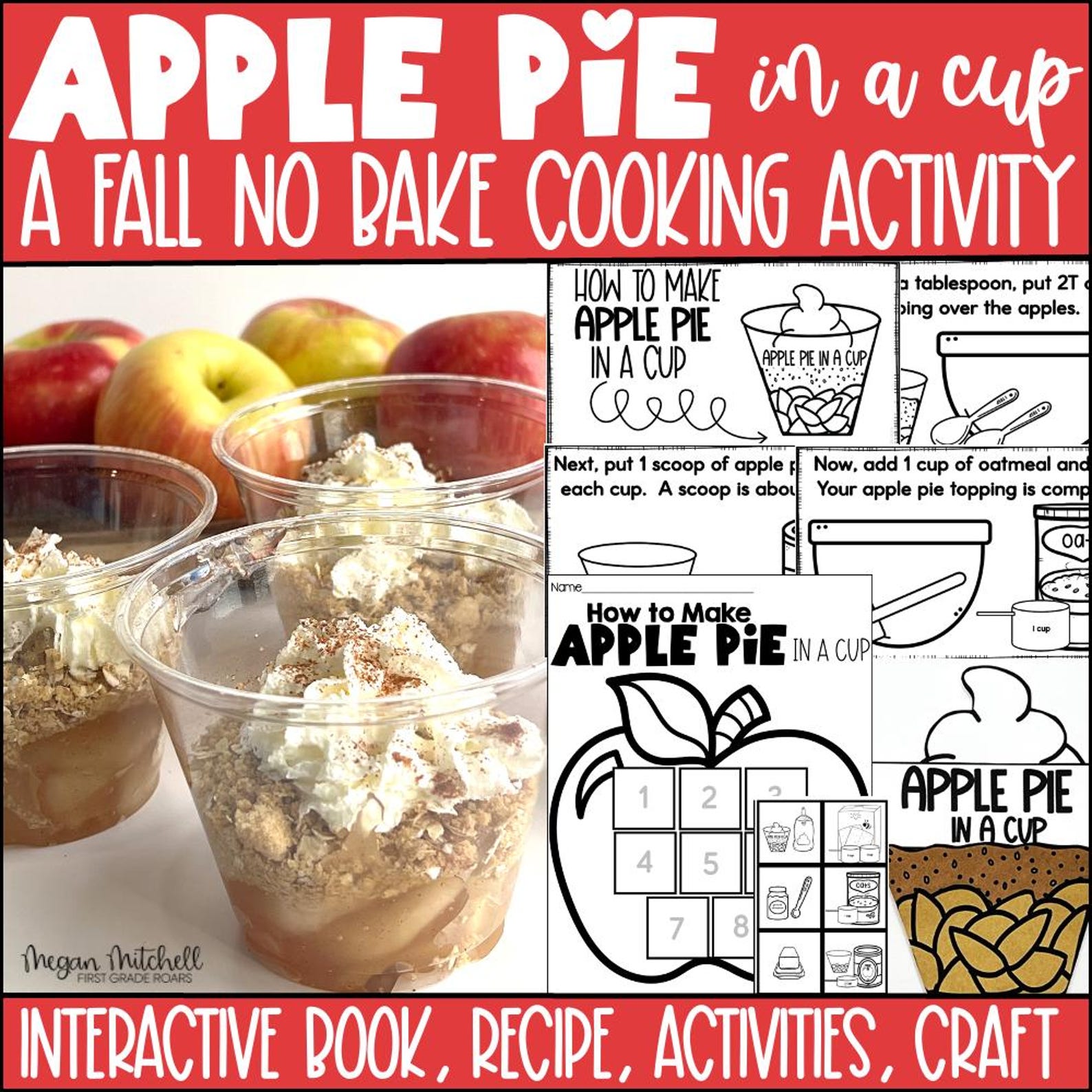 Apple Pie in a Cup Fall Foodie Friday Snack Activity Recipe, Writing ...