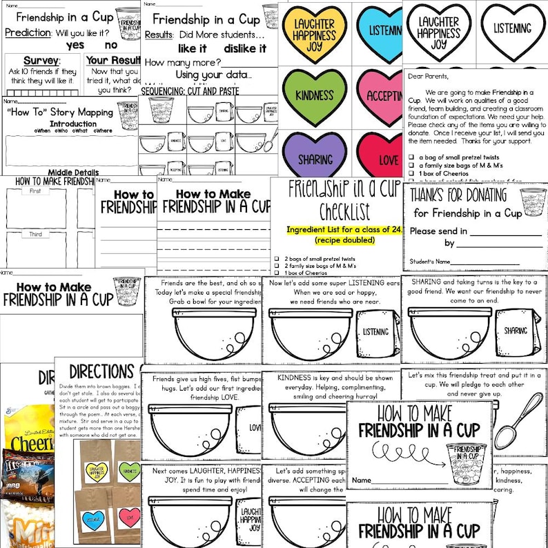 Friendship in a Cup Valentine's Day, Back to School, Thanksgiving ...