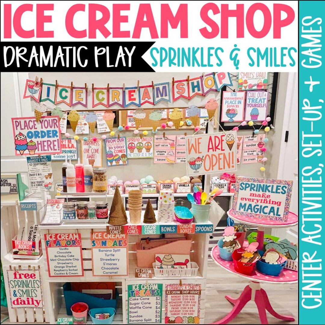 Ice Cream Shop Dramatic Play Download Center, Posters, Activities ...