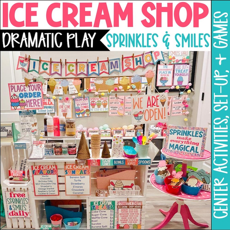 Ice Cream Shop Dramatic Play Download Center, Posters, Activities ...