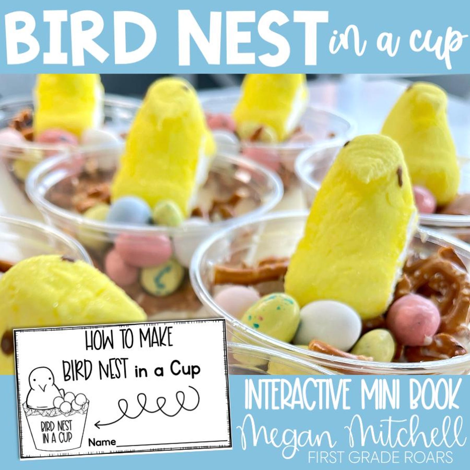 Bird Nest Chick Easter Spring Snack Activity Recipe, Writing, Craft ...