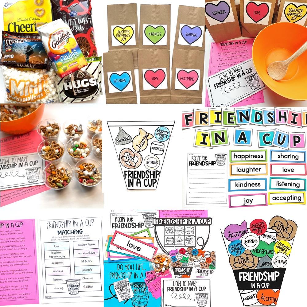 Friendship in a Cup Valentine's Day, Back to School, Thanksgiving ...