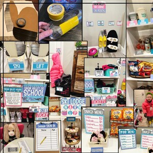 Ski Lodge & Snack Shack Winter Dramatic Play Printable Download Centers ...