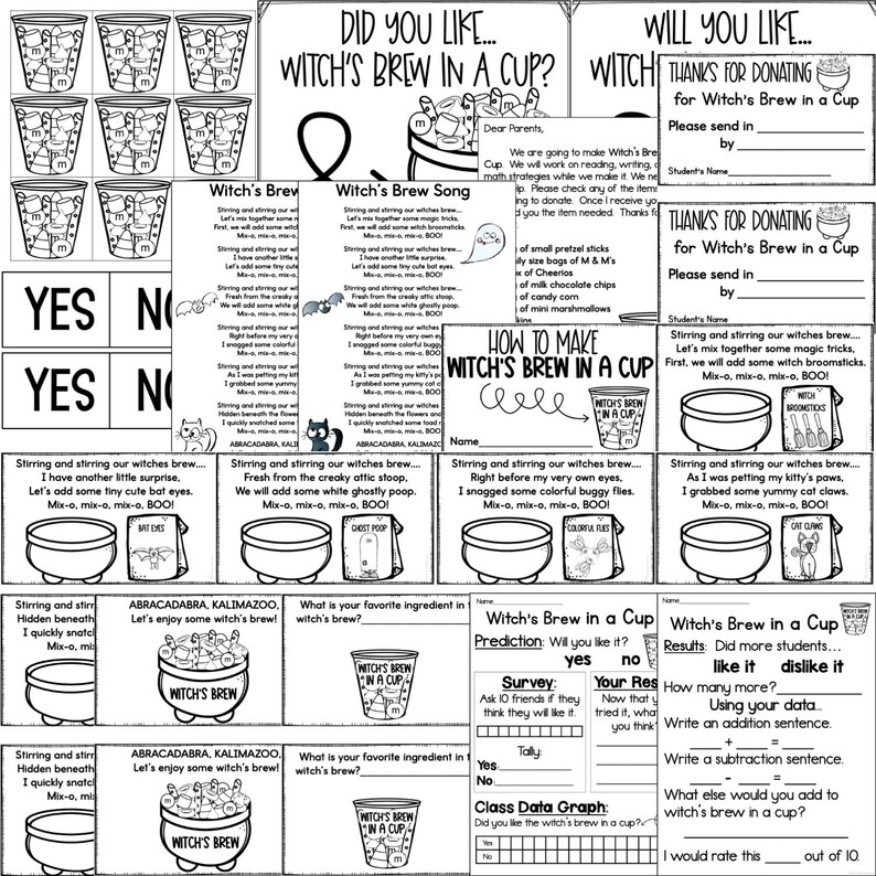 Halloween Witch's Brew in a Cup Fall Foodie Friday Snack Activity ...