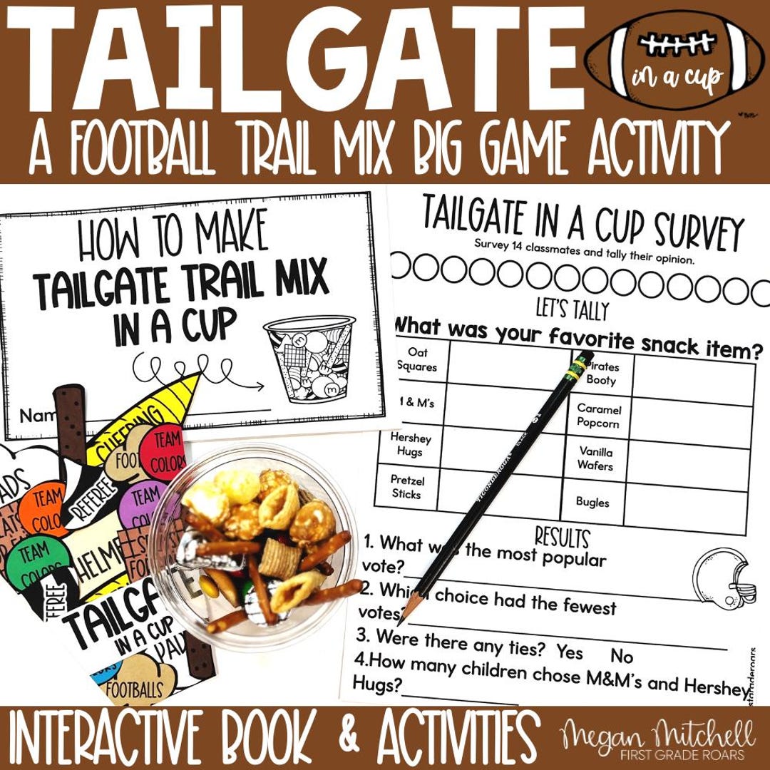 Tailgate the Big Game Football Snack Activity Recipe, Writing, Craft ...