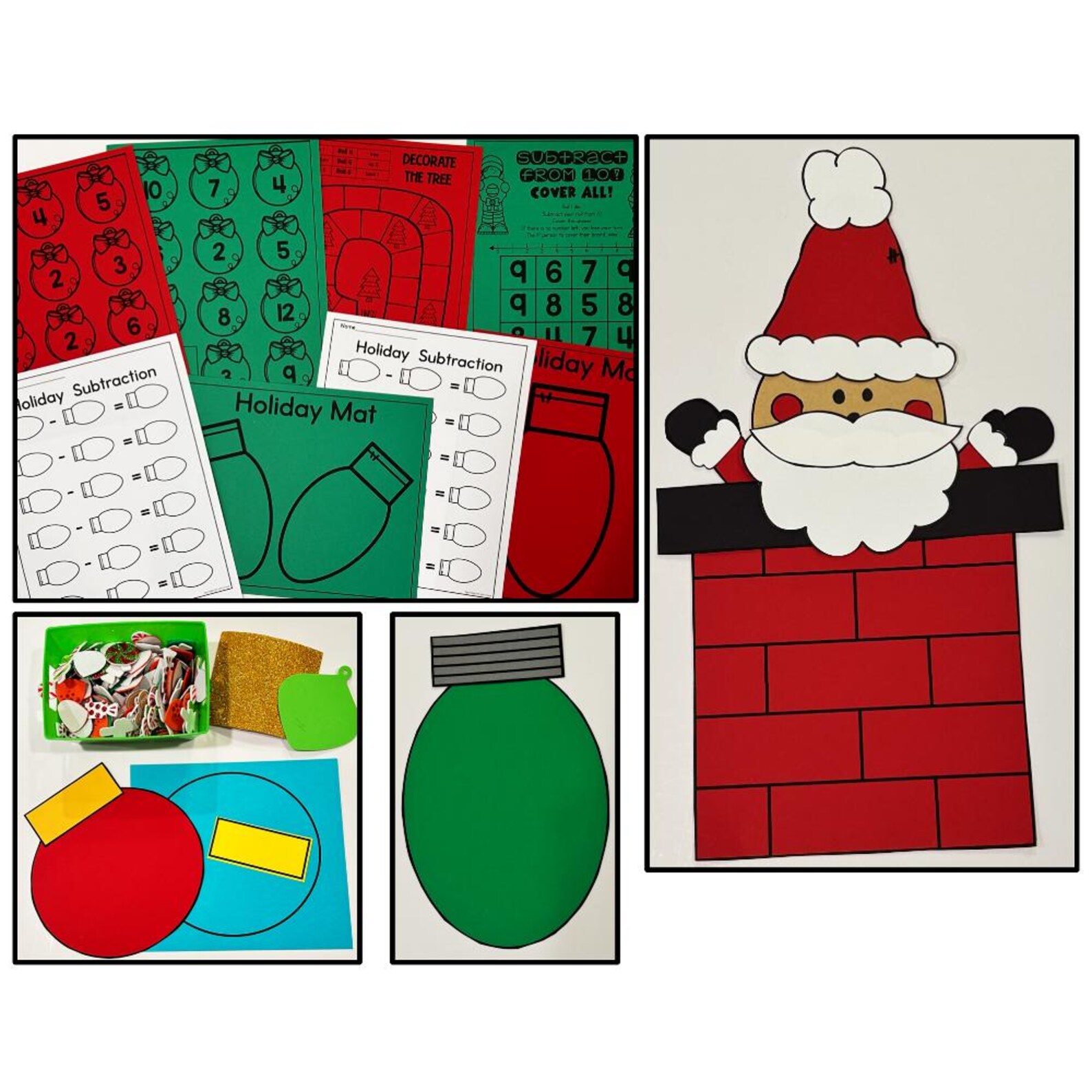 Christmas Candy Cane Shop Tree Farm Dramatic Play Printable Download ...