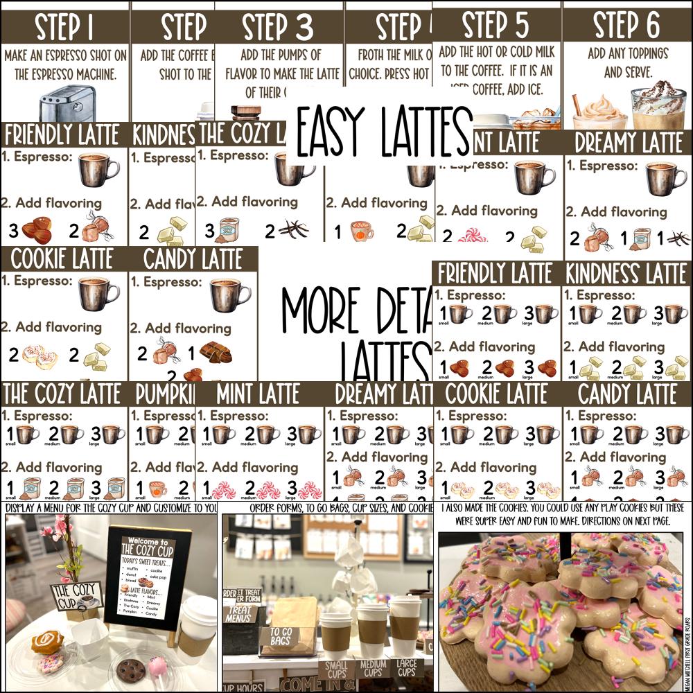 The Cozy Cup Coffee Shop Barista Dramatic Play Printable Download ...