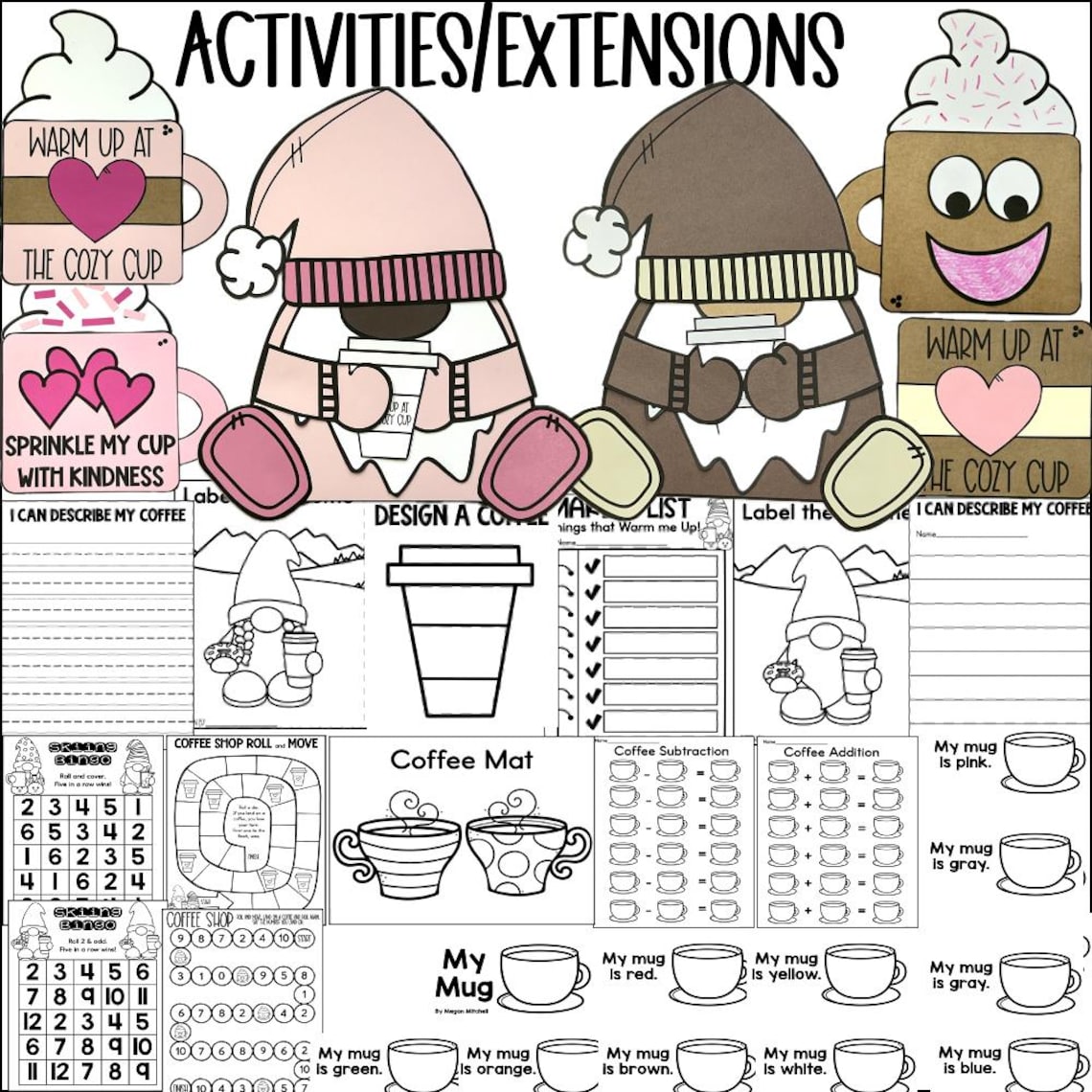 The Cozy Cup Coffee Shop Barista Dramatic Play Printable Download ...