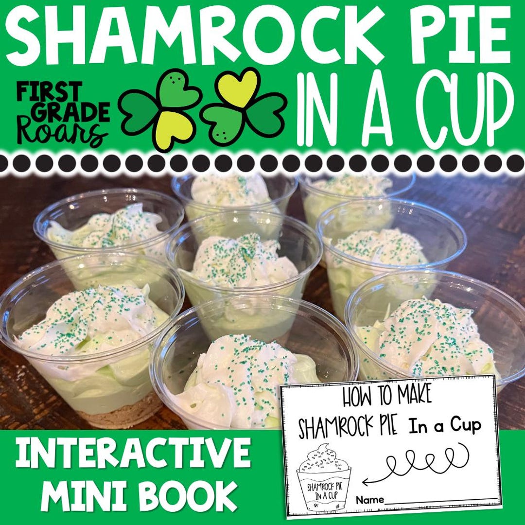 St. Patrick's Day Shamrock Pie Snack Activity Recipe, Writing, Craft ...