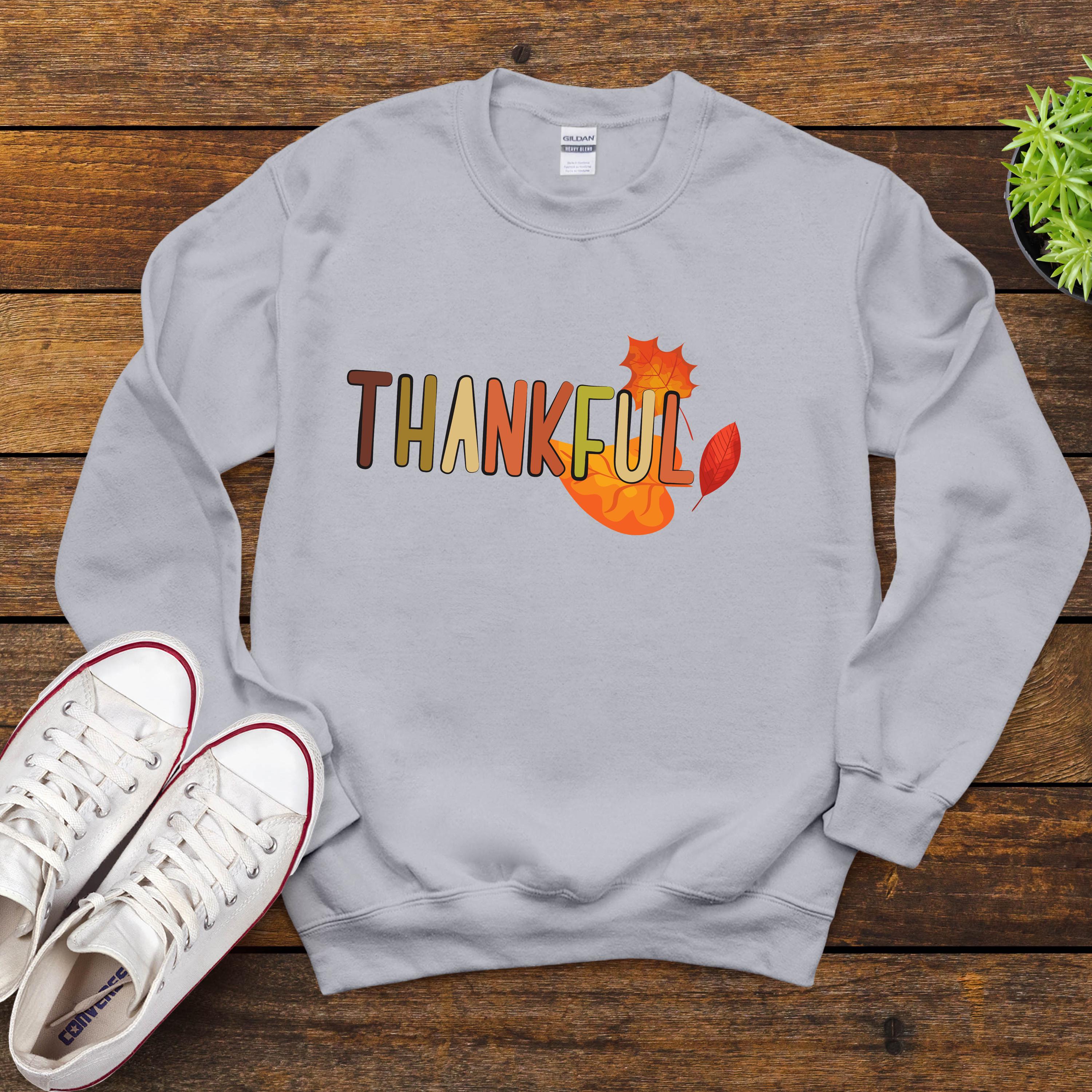 Thankful Fall Hoodie Cozy Unisex Thanksgiving Sweatshirt Autumn ...