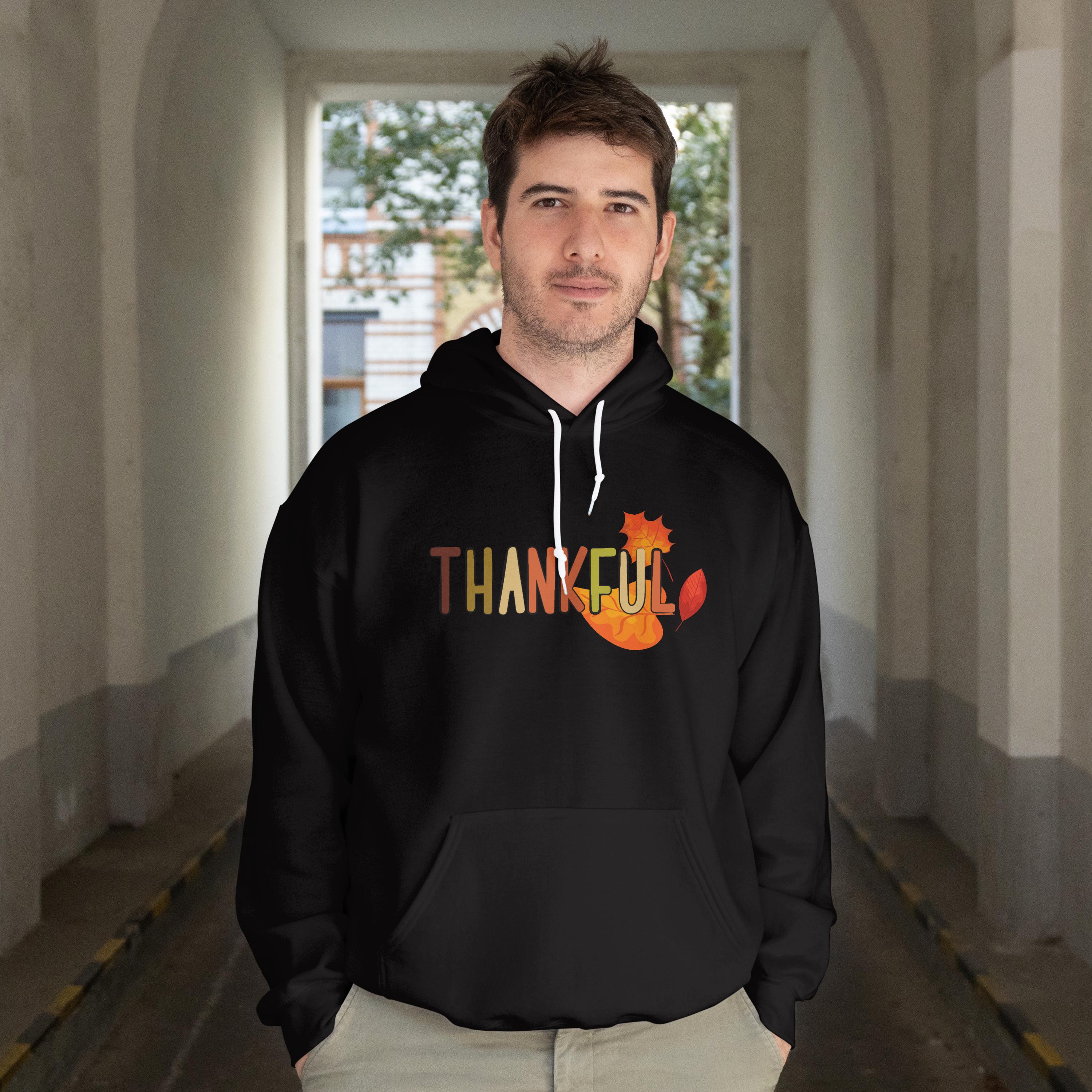 Thankful Fall Hoodie Cozy Unisex Thanksgiving Sweatshirt Autumn ...