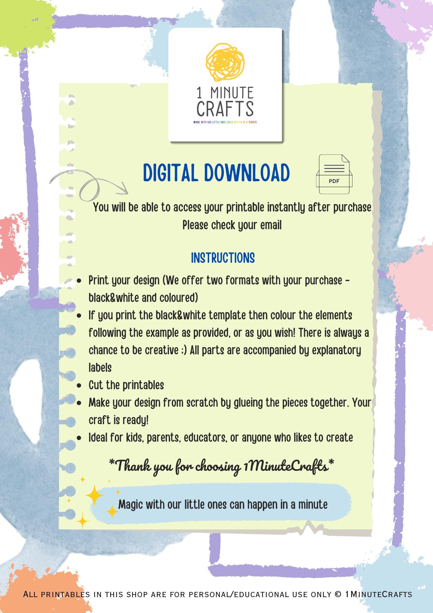 Lion Printable Craft Template | Make a Lion Cut and Paste Activity ...