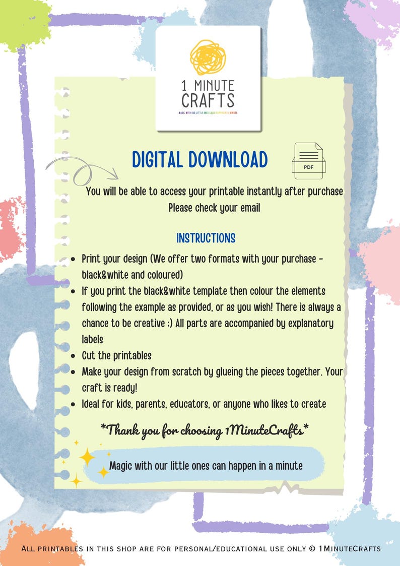 Bear Printable Craft Template | Make a Bear Cut and Paste Activity ...