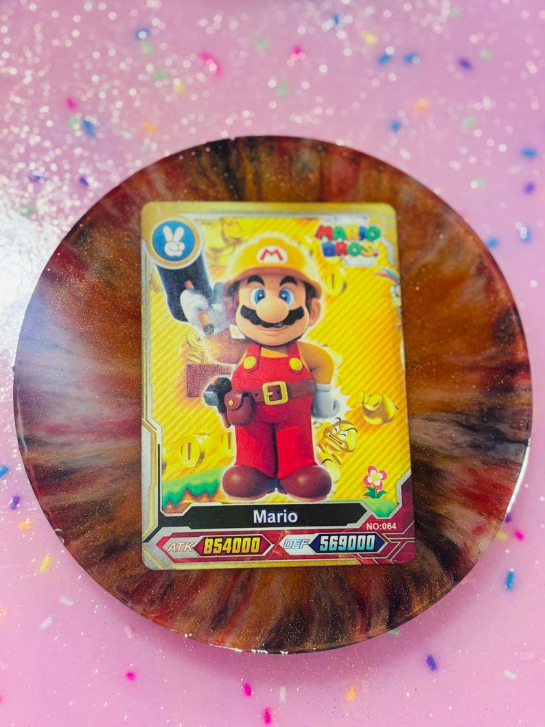 Super Mario Bros. Custom Trading Card Coaster - Etsy