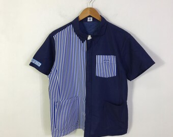 Vtg Work Lawson Japan Mart Shop Uniform Jacket Button Shirt - Etsy