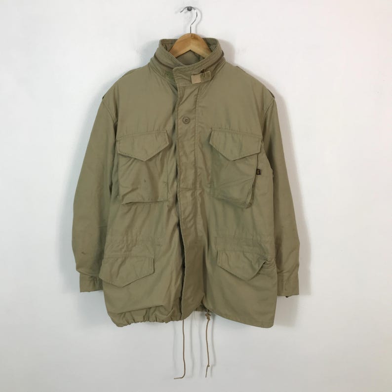 Vtg Alpha Industries Military M65 Army Design Jacket - Etsy