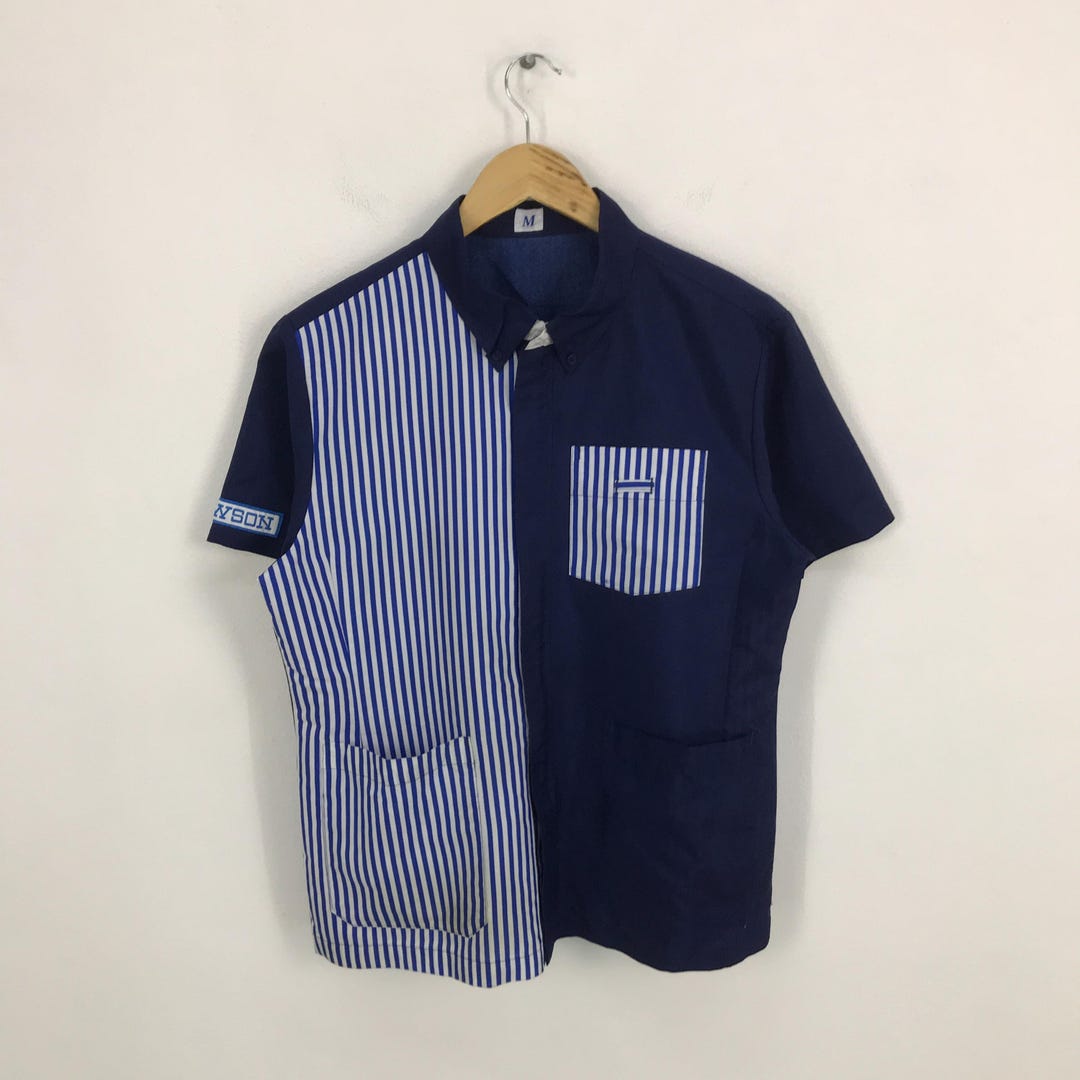 Vtg Work Lawson Japan Mart Shop Uniform Jacket Button Shirt - Etsy