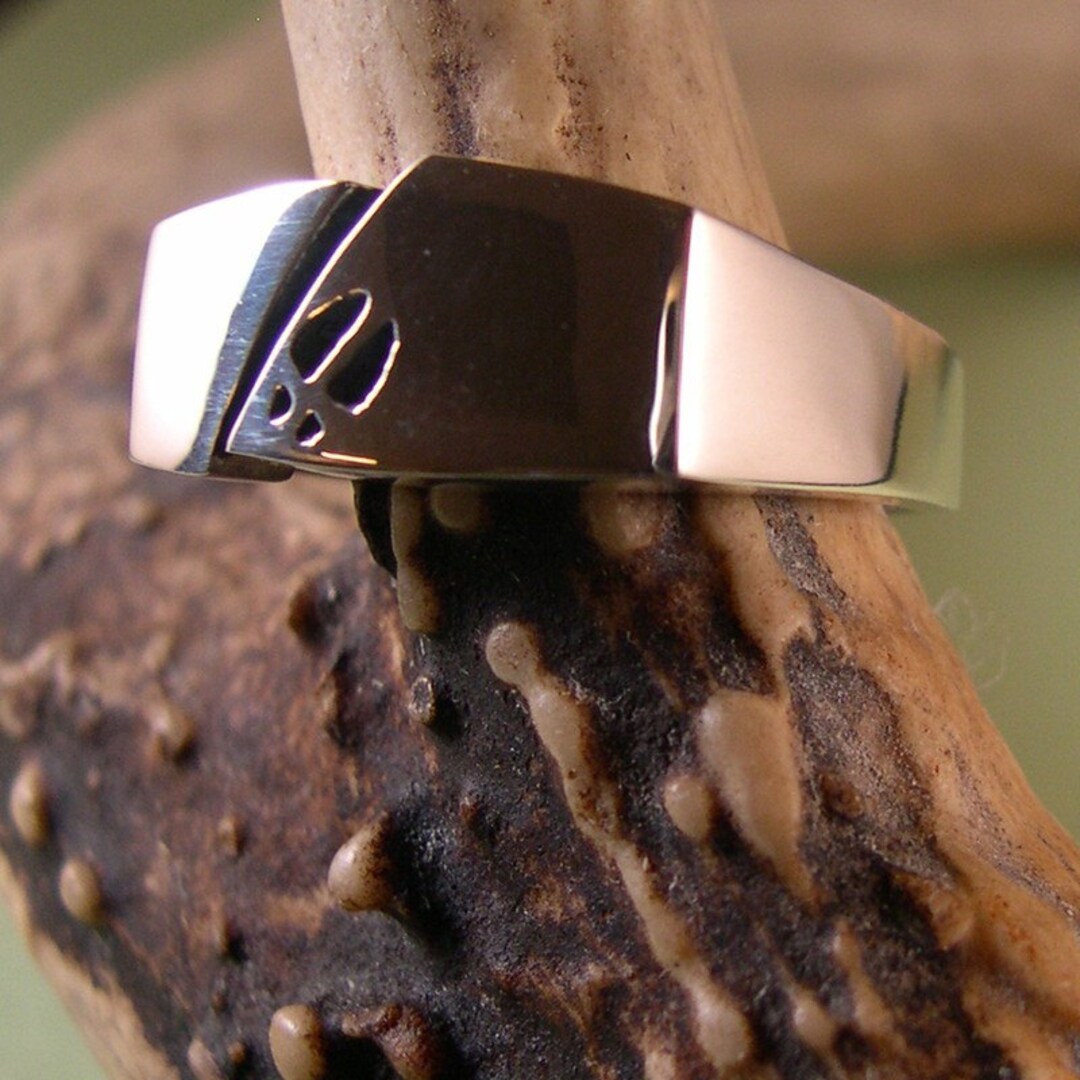 Deer Track Ring, Silver Deer Track Ring. - Etsy