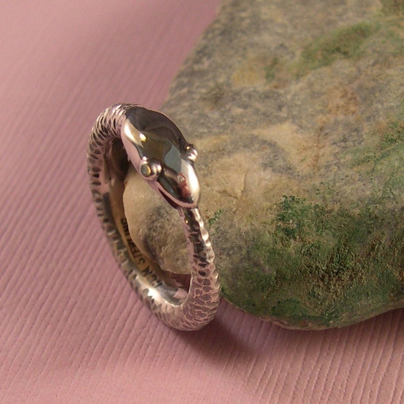 Ouroboros Ring Heavy Weight Sterling Silver | Etsy
