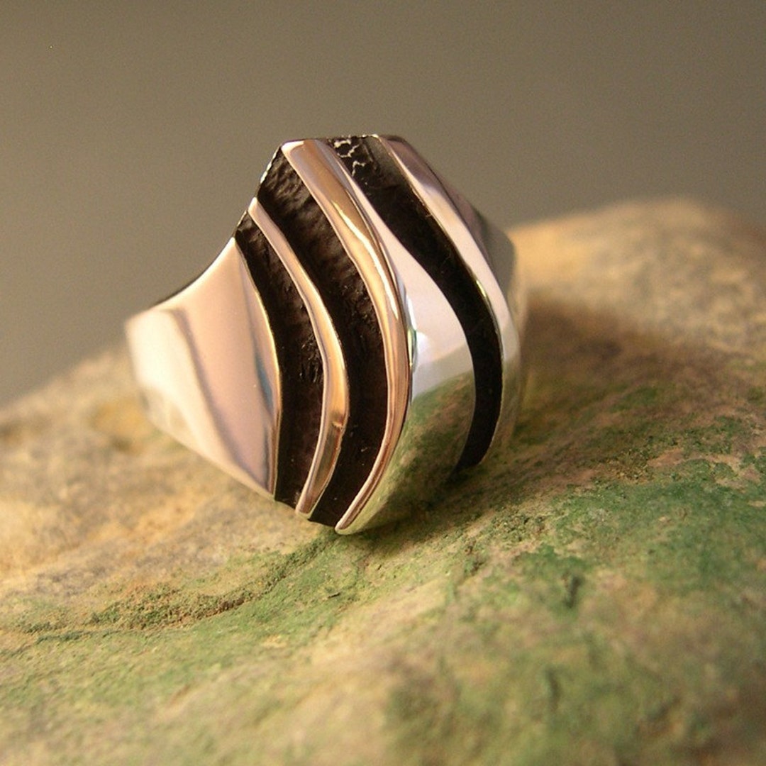 Three River Ridge Ring, River Ring, Contemporary Statement Ring ...