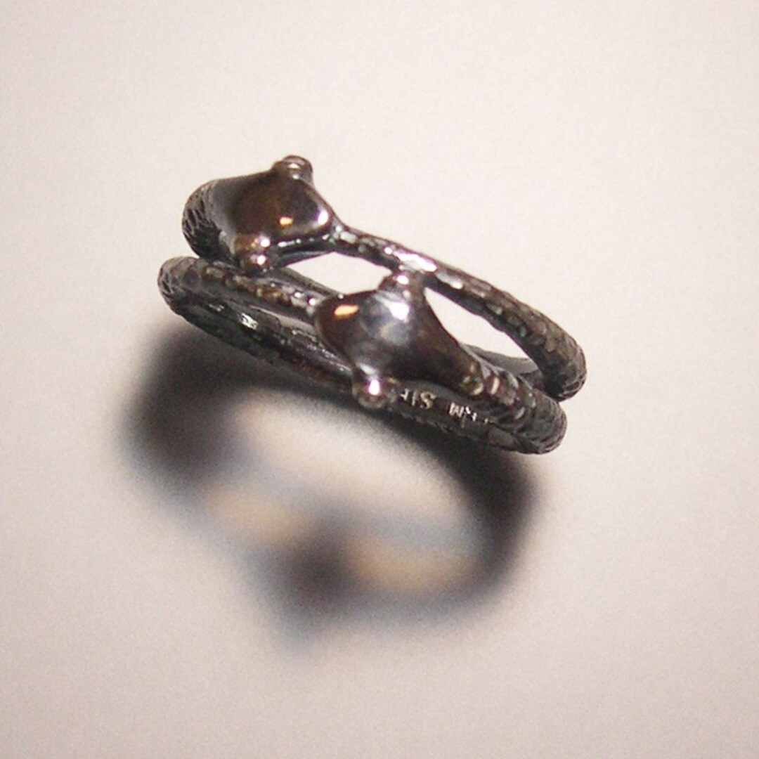 Ouroboros Twins Ring, Ouroboros Ring, Snake Ring Sterling Silver - Etsy