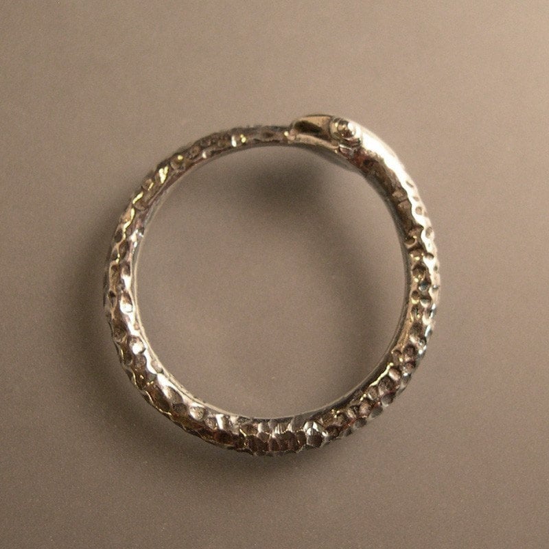 Silver Snake Ring Ouroboros Ring Serpant Ring - Etsy