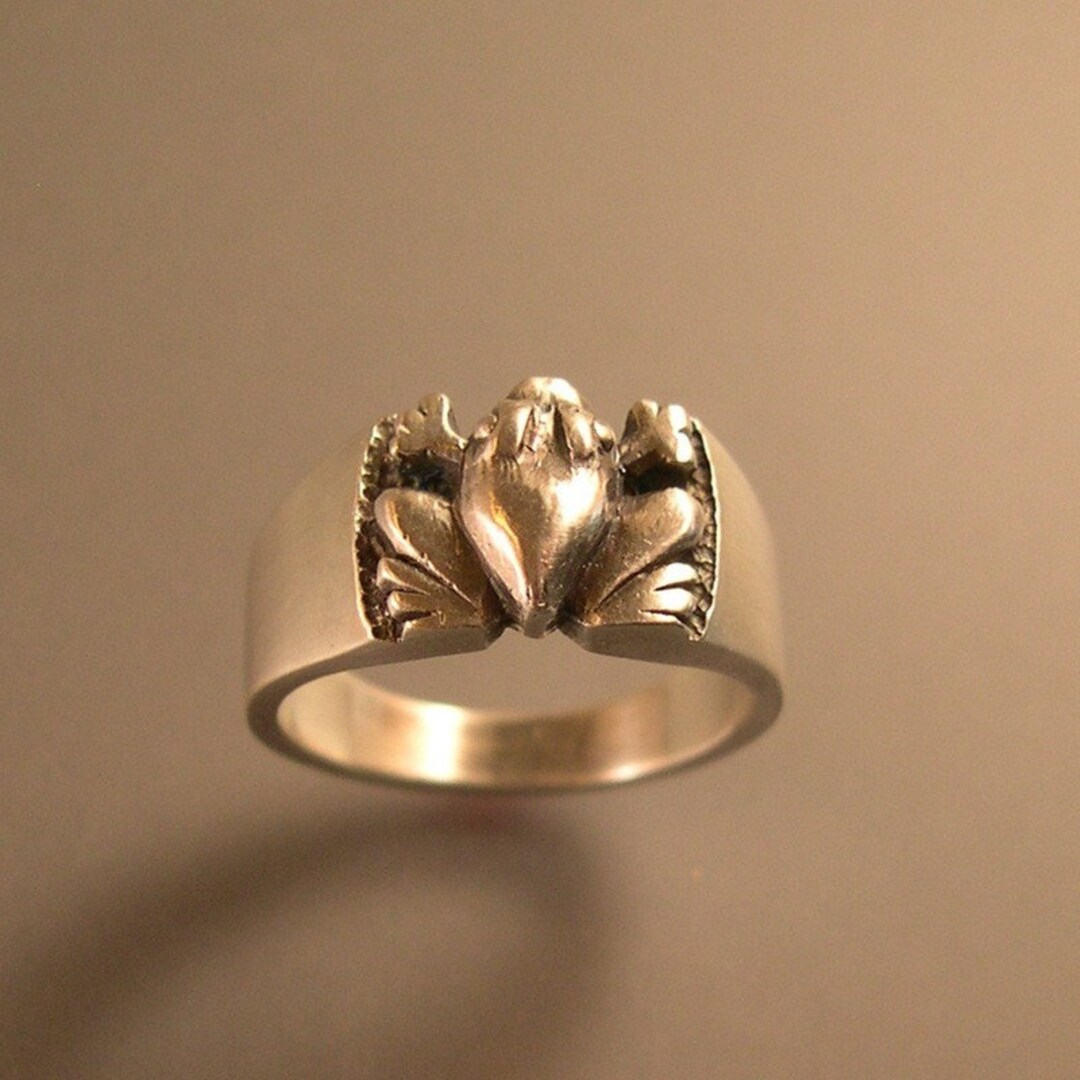 Frog Ring, Frog Prince Ring, Sterling Silver - Etsy