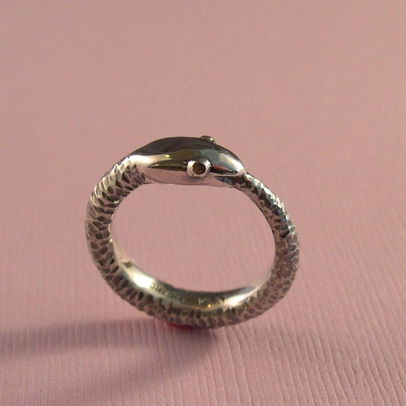 Ouroboros Ring Heavy Weight Sterling Silver - Etsy