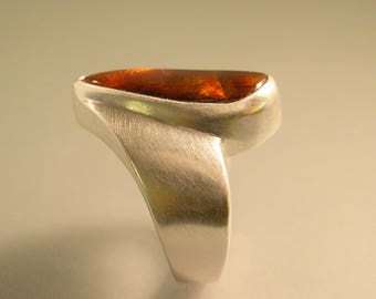 Morel Mushroom Ring Mushroom Ring Morel Jewelry Sterling