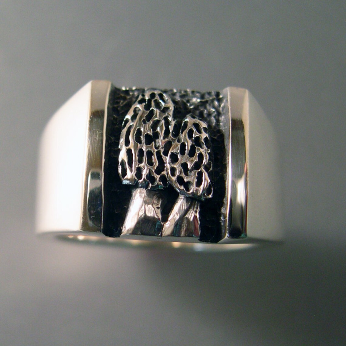 Morel Mushroom Ring Mushroom Hunters Ring Morel Ring - Etsy