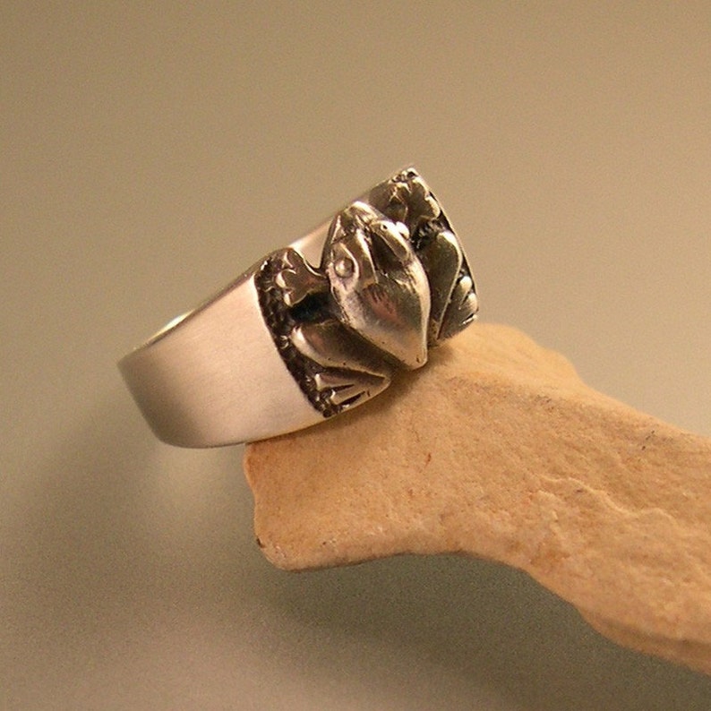 Frog Ring, Frog Prince Ring, Sterling Silver - Etsy