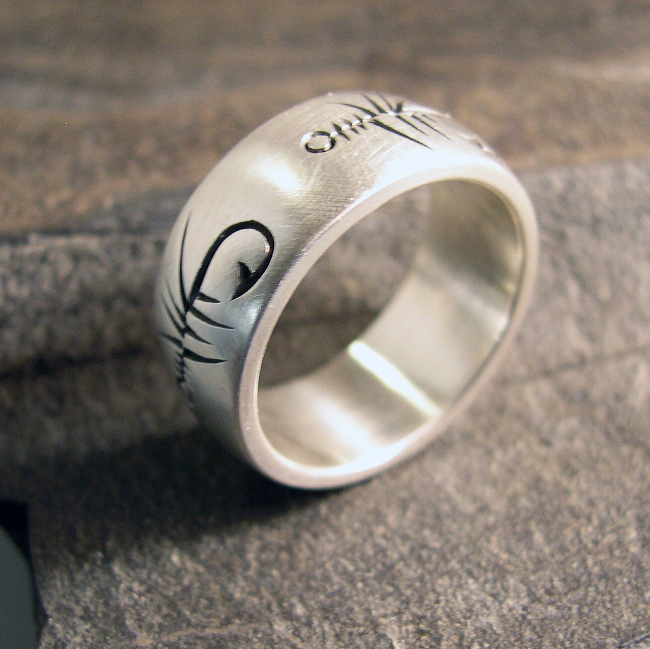 Fly Fishing Ring Fly Fishing Wedding Band 10mm Wide Fly - Etsy UK