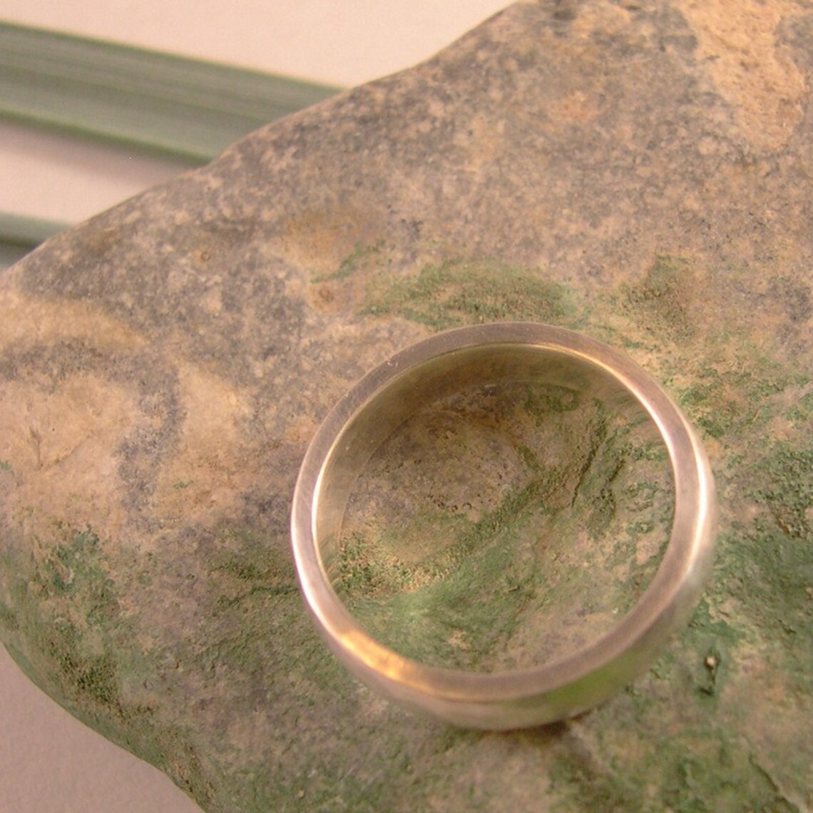 Forged Wedding Band, Forged Ring, 4.5mm Width, Sterling Silver - Etsy