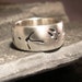 Turkey Track Deer Track Wedding Ring, Wide Deer Turkey Ring, Nature ...