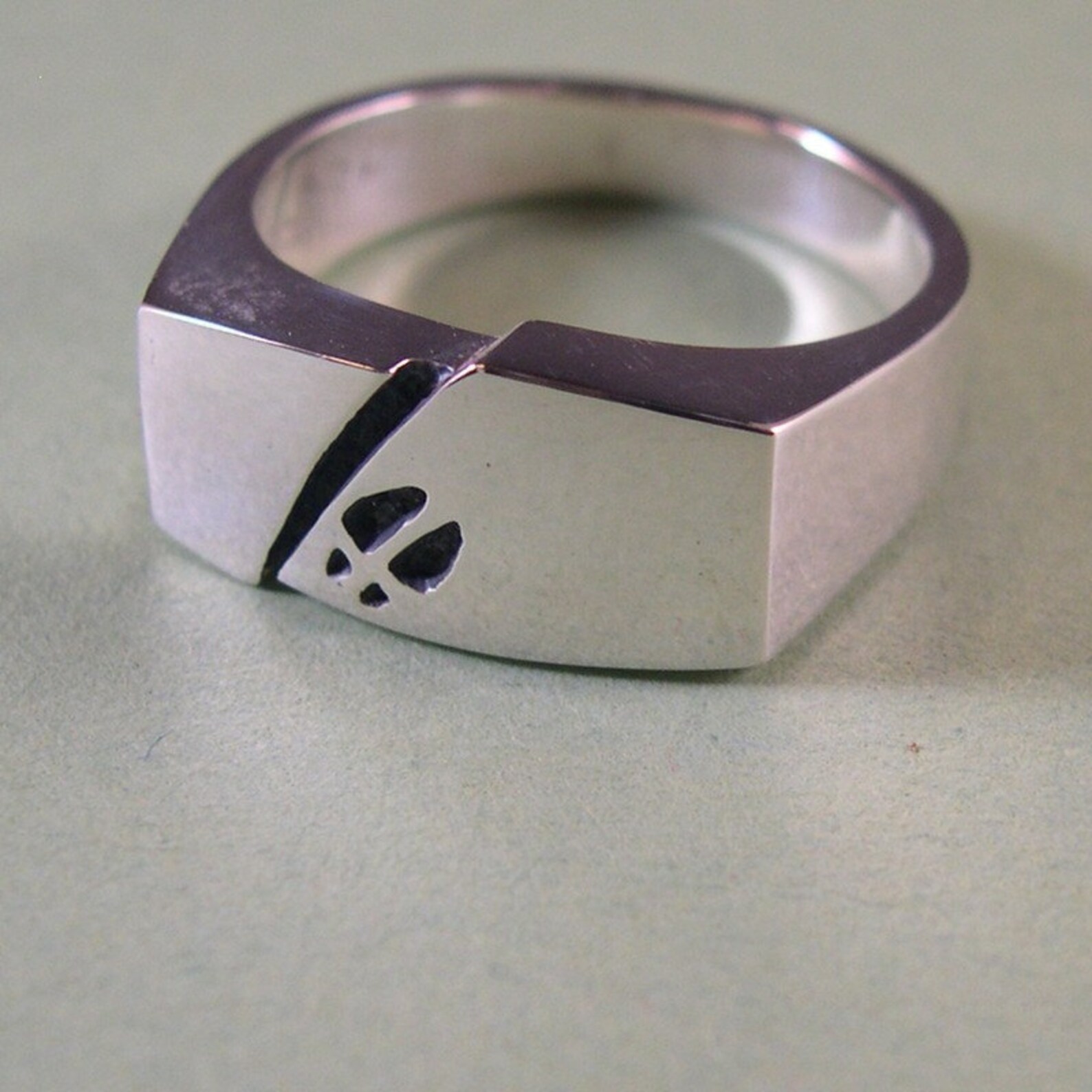 Deer Track Ring Silver Deer Track Ring. | Etsy