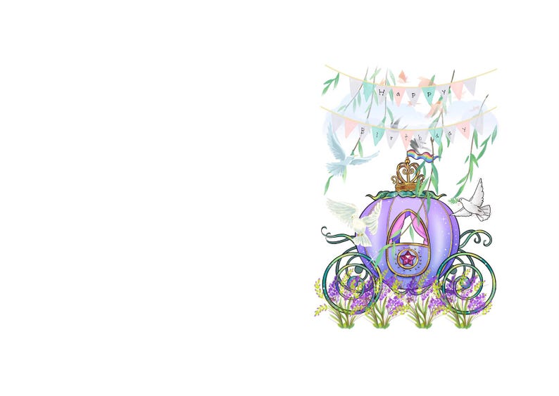 Princess Crown Birthday Card – Tiara Jewel Design - Etsy