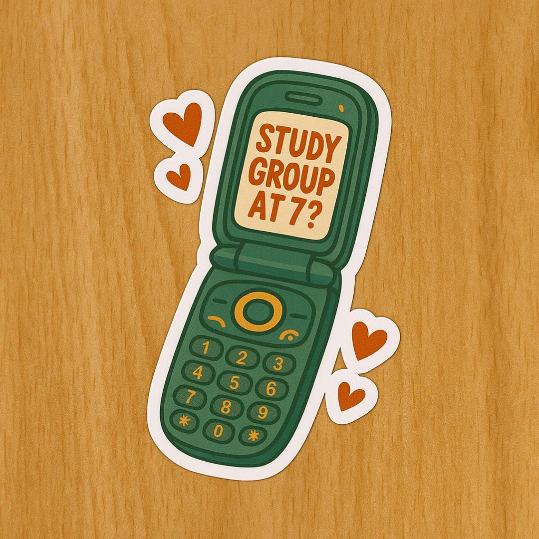 Y2K Flip Phone Sticker: Retro Text Message Vinyl Decal - Etsy