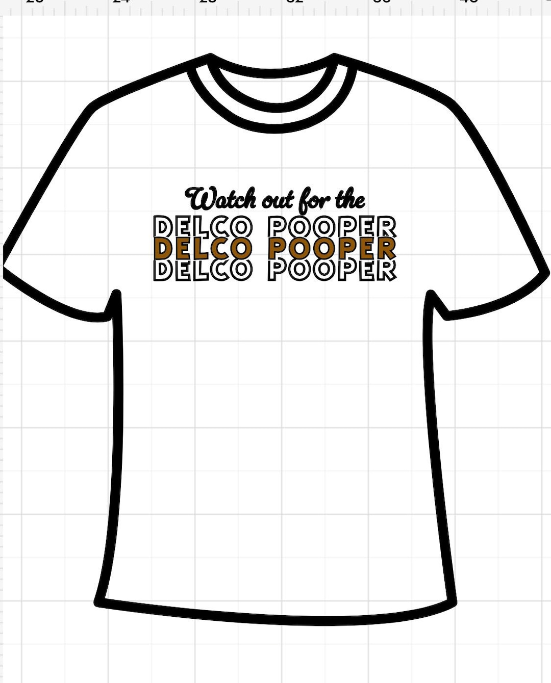 Custom “delco Pooper” Tshirts - Etsy