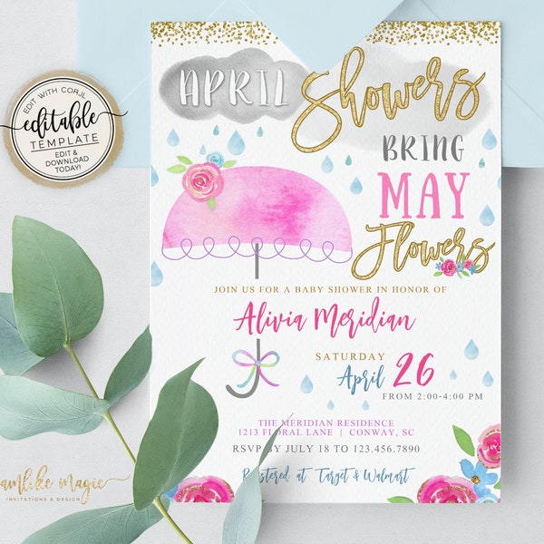 April Shower Bring May Flower Baby Shower - Etsy