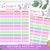 Unicorn Magical Editable Home School Schedule Daily Routine Homework ...